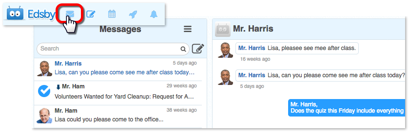 Sending messages with Edsby | Edsby