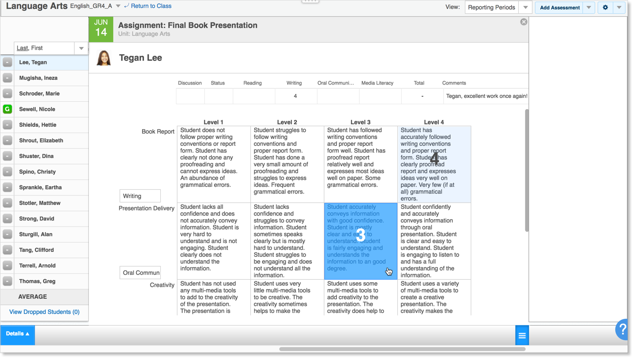 Edsby for Assessment & Reporting