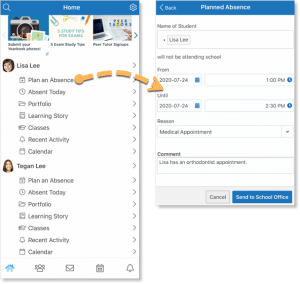 Parent Planned Absences | Edsby