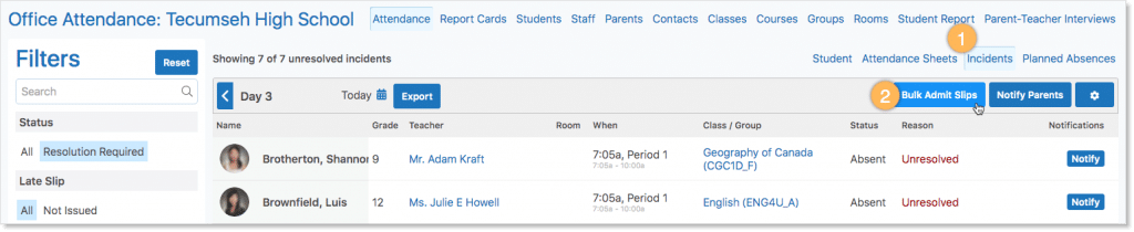 Handling Late Arrivals | Edsby