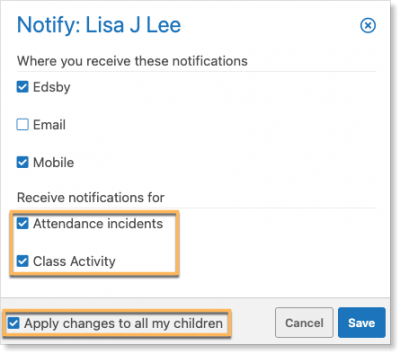 Notifications | Edsby