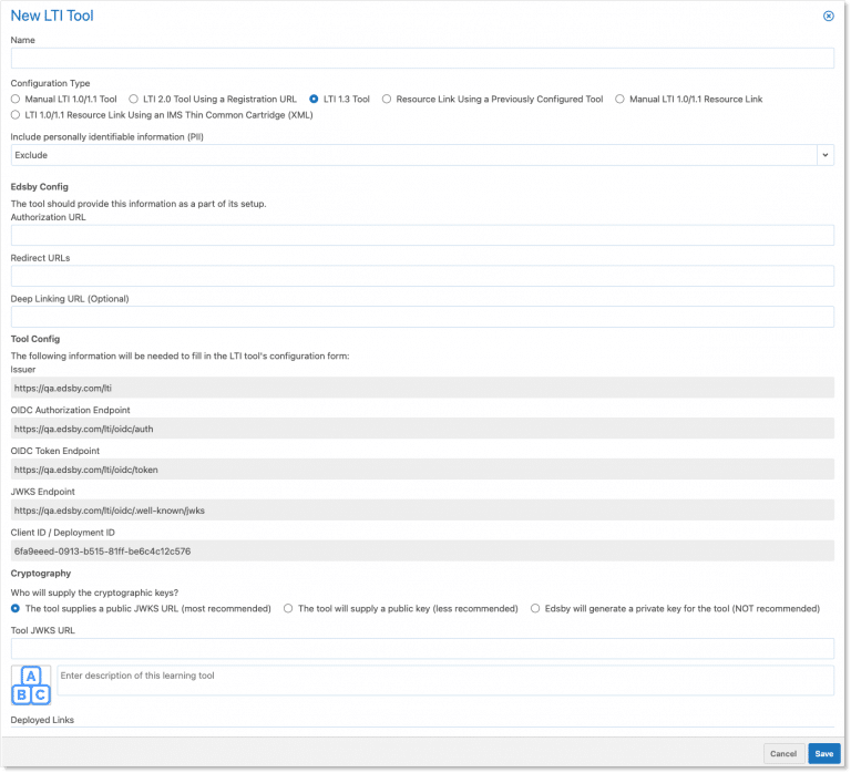 Configuring App Integrations for Single Teacher Use Using the LTI ...
