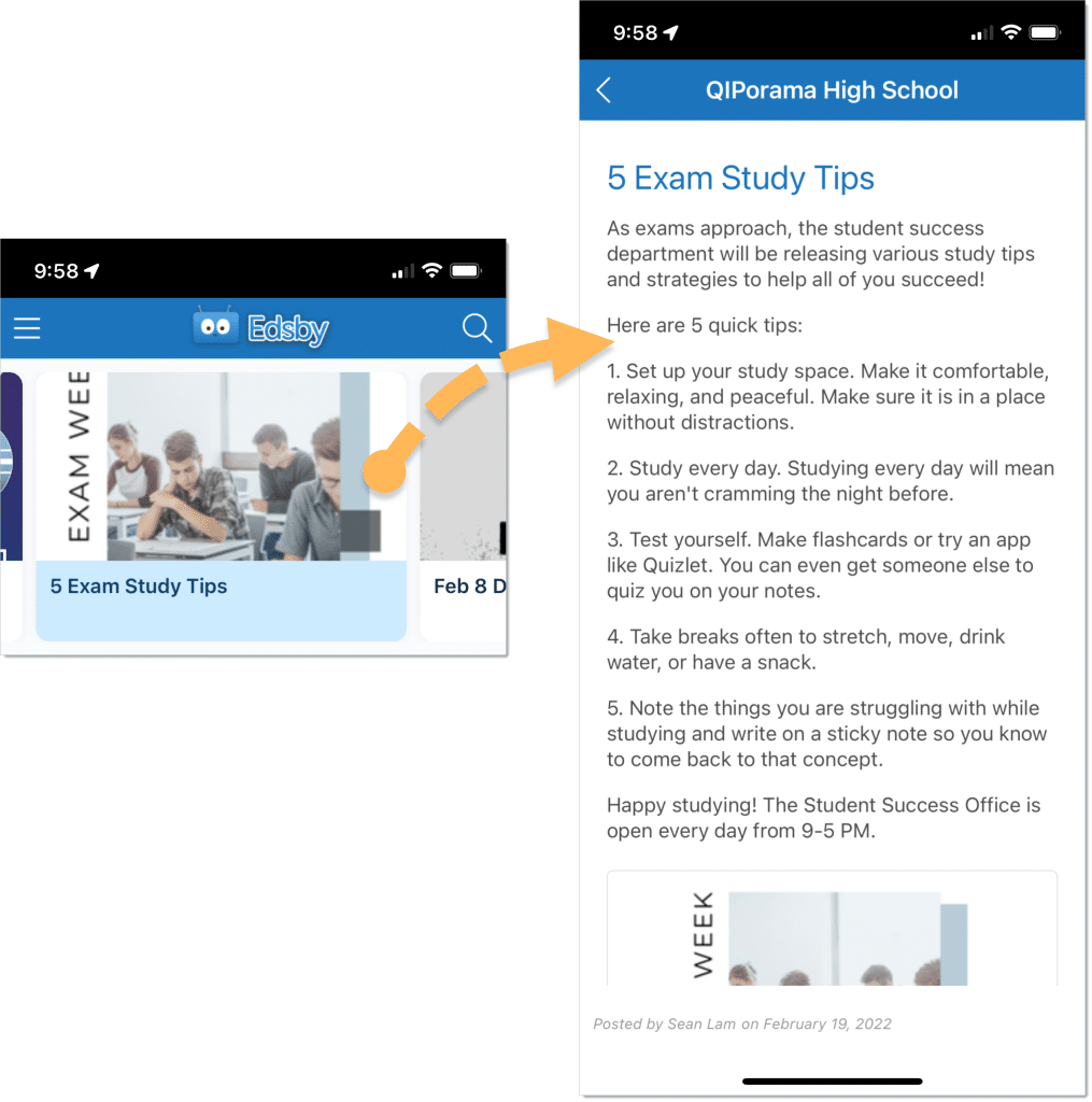 Student Mobile Quickstart | Edsby