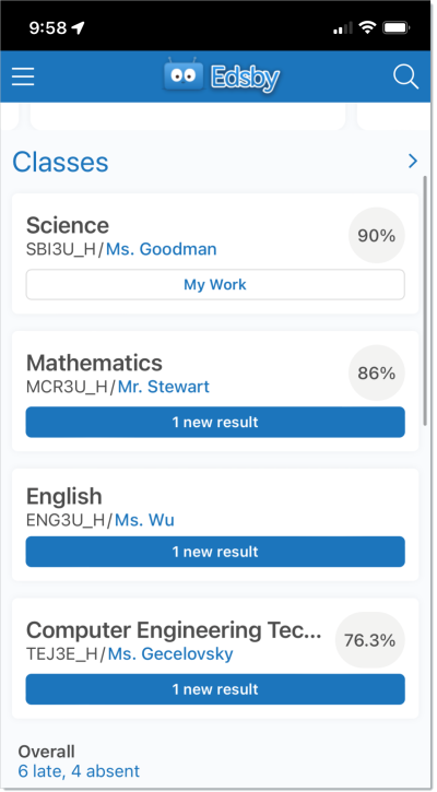 Student Mobile Quickstart | Edsby