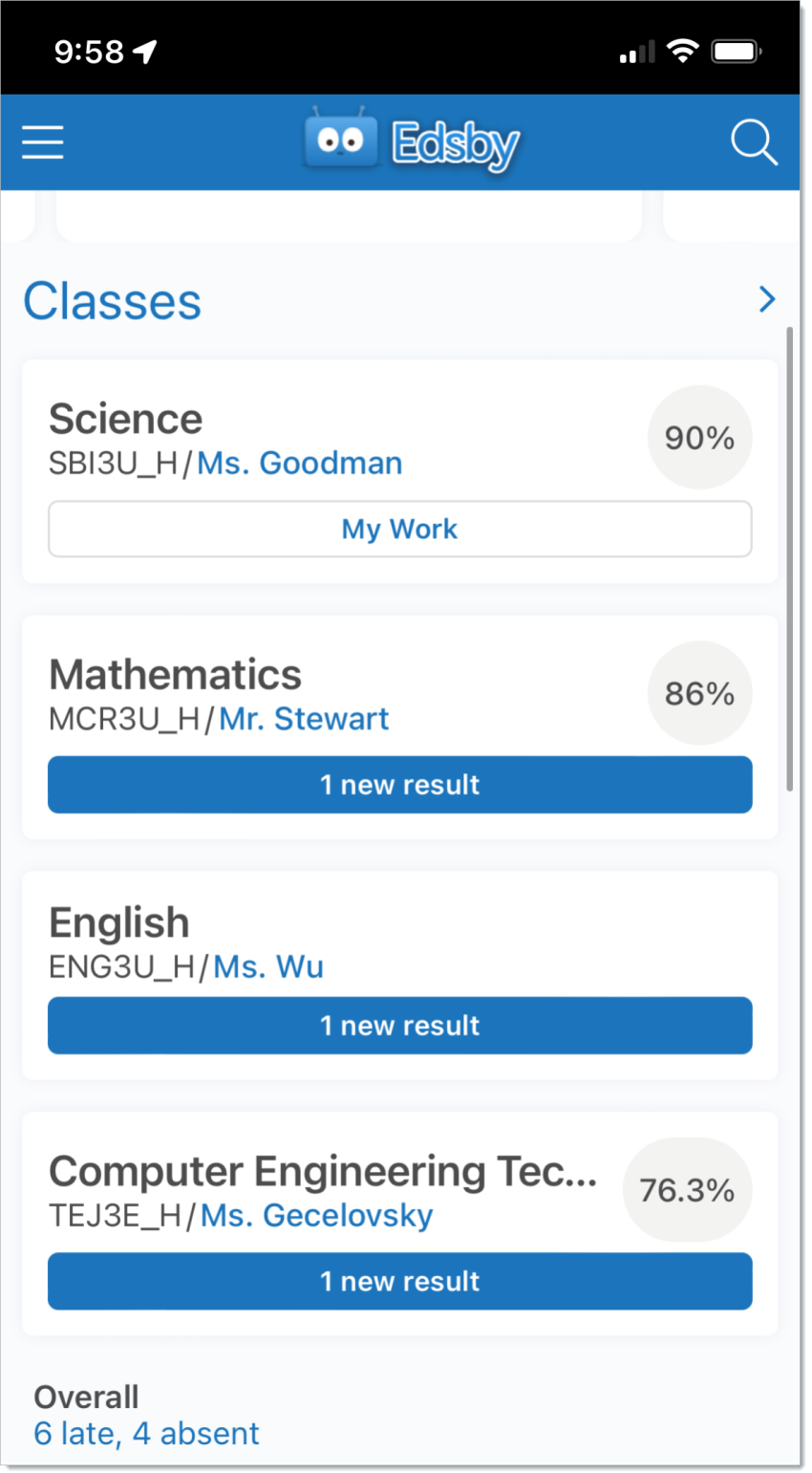 Student Mobile Quickstart | Edsby