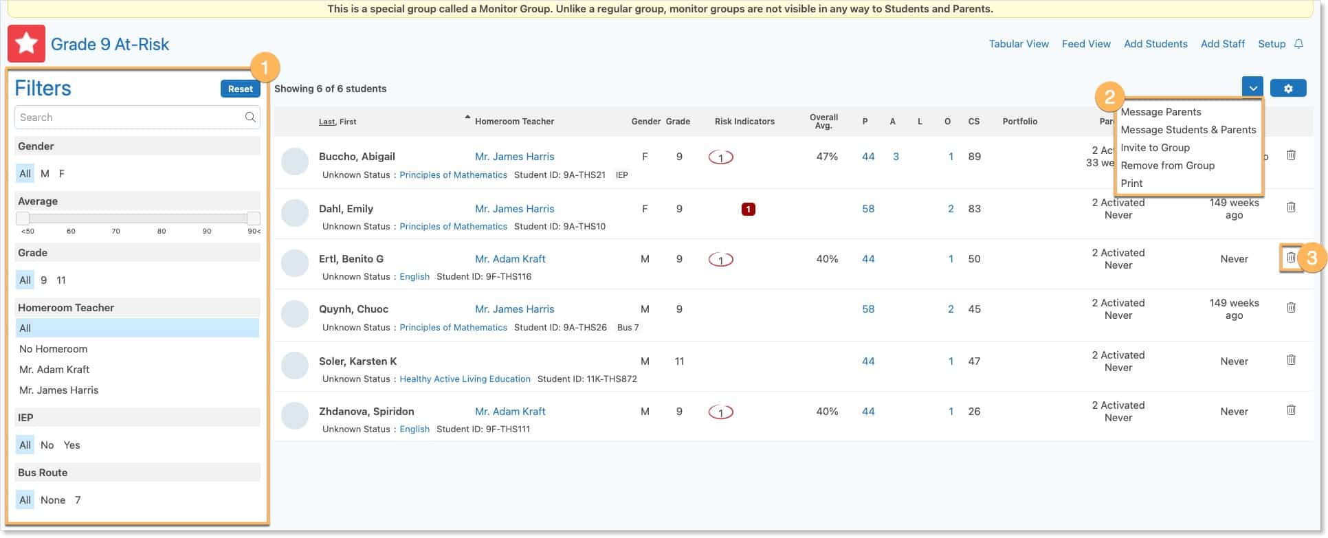 Monitor Groups | Edsby