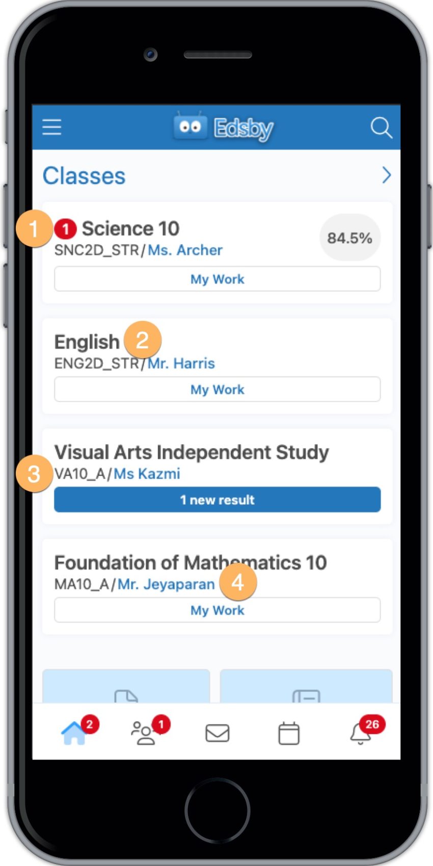 About Classes - Mobile | Edsby