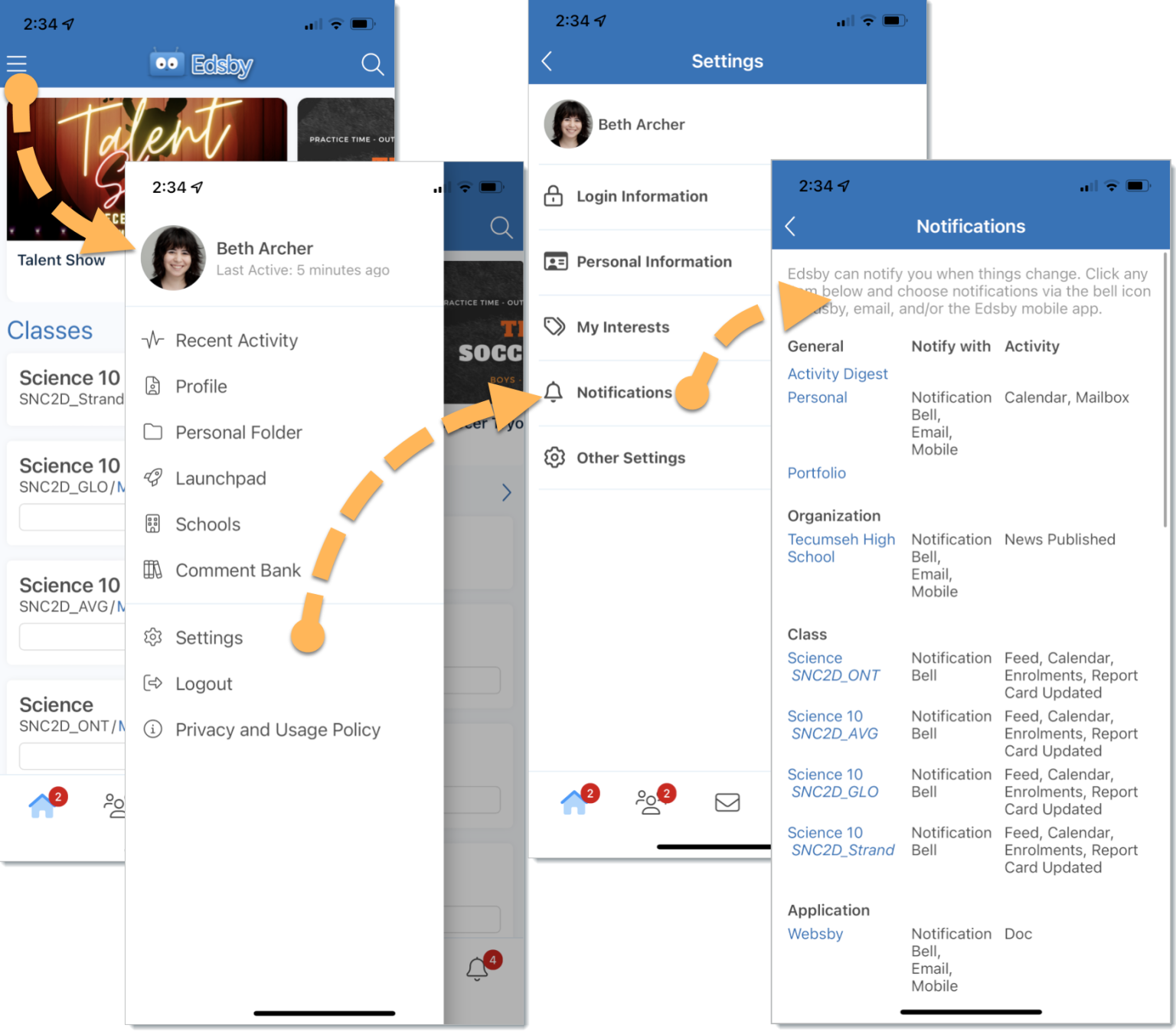 Notifications for Students & Teachers | Edsby Help Center