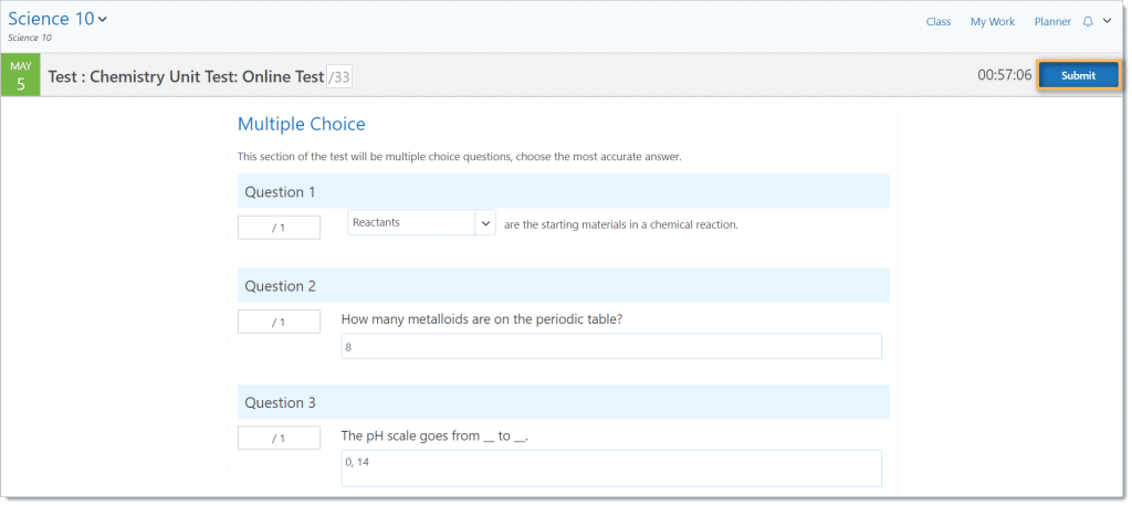 Online Testing | Edsby