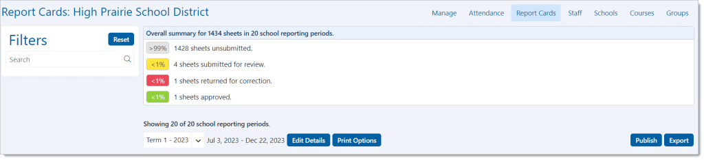 Report Cards – Creating district-level reporting periods | Edsby