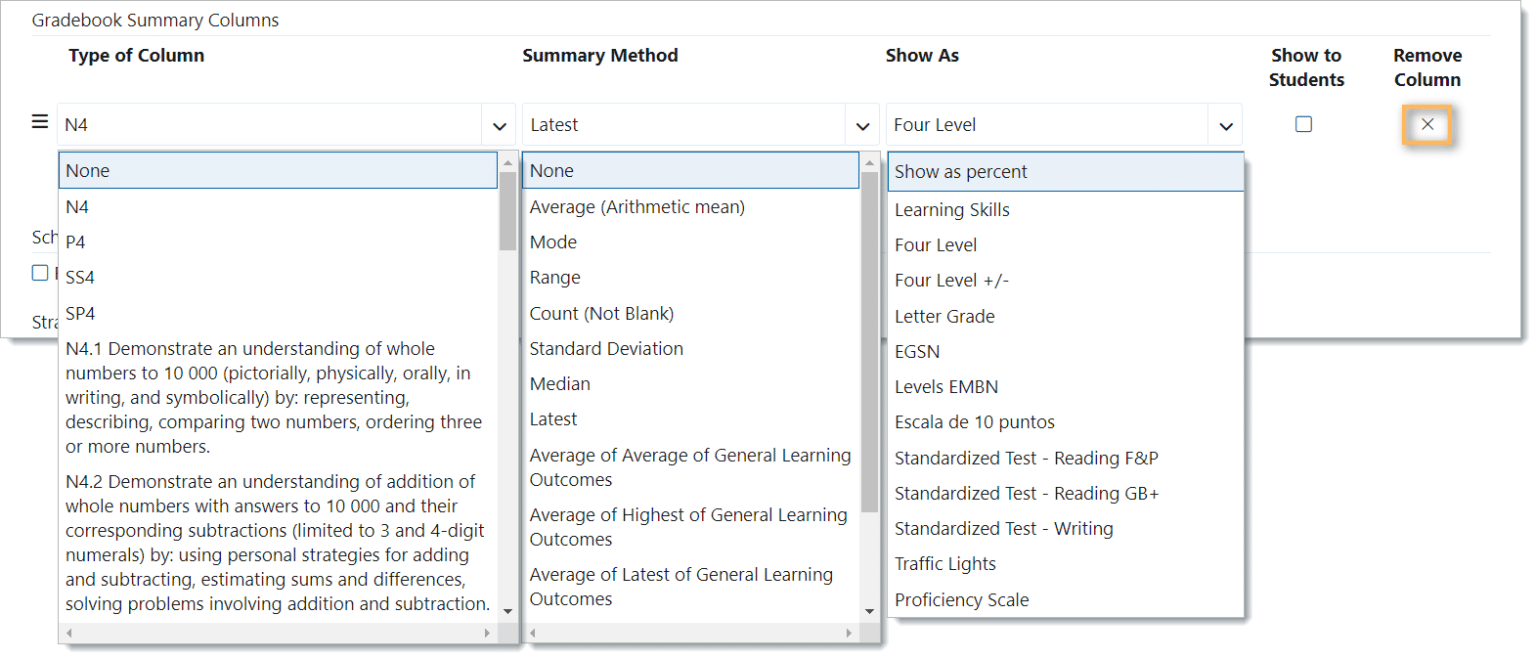 Outcome‑Based Assessment Gradebook Guide | Edsby
